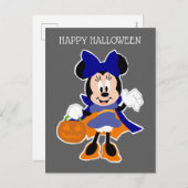 Minnie Mouse Vampire | Halloween Postcard | Zazzle