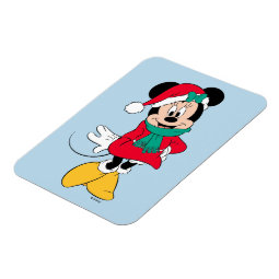 Minnie Mouse | Winter Outfit Magnet | Zazzle