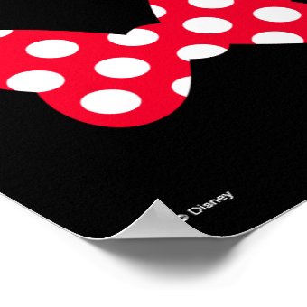 Minnie Red Polka Dot | Custom Photos & Monogram Poster | Zazzle