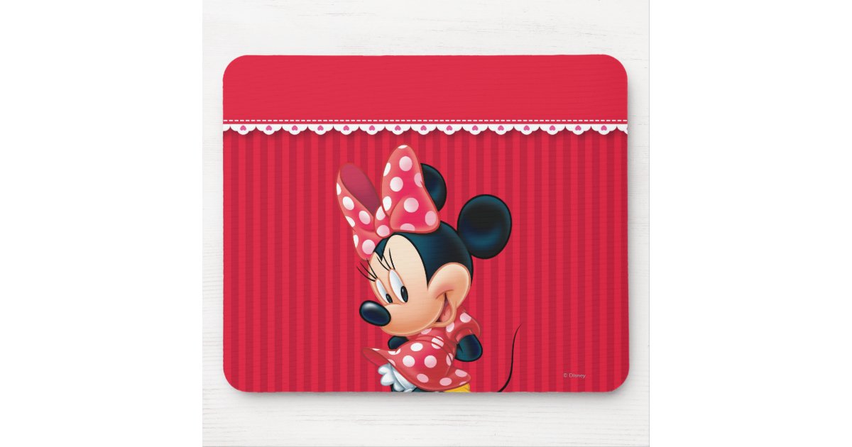 Minnie | Shy Pose Mouse Pad | Zazzle