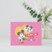 Minnie Thinking Of Mickey Postcard | Zazzle