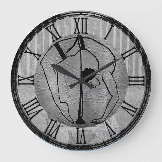 Minoan Sword Acrobat Clock | Zazzle
