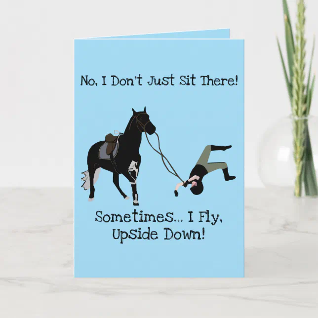 Minor Horse Fall Get Well Card | Zazzle