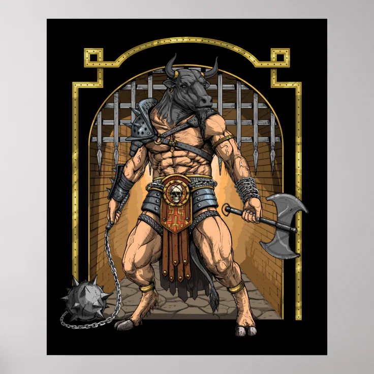 Minotaur Poster | Zazzle