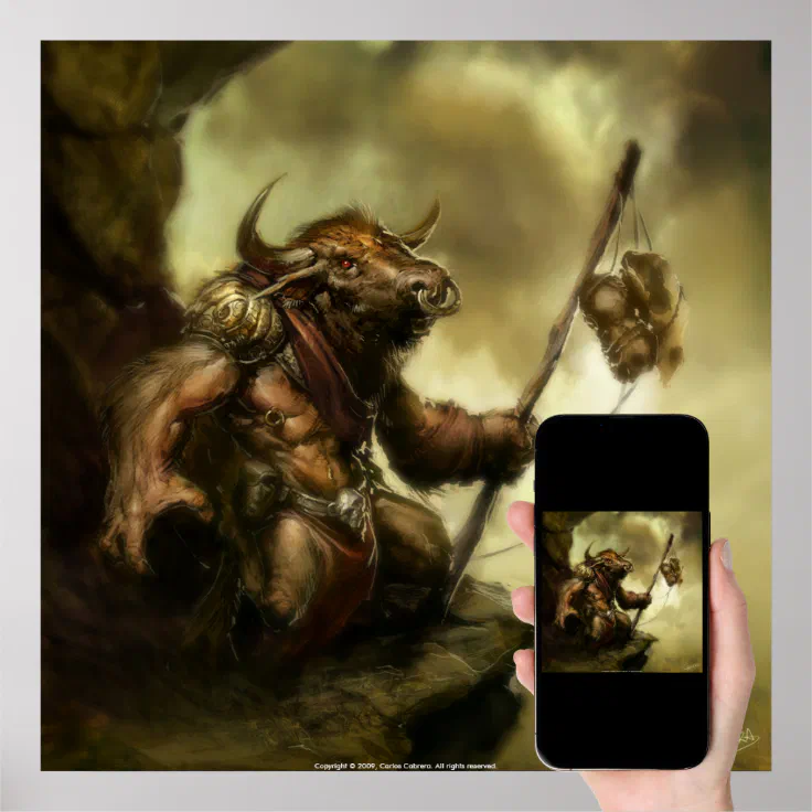 Minotaur Poster | Zazzle