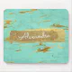 Mint and Marble with Gold Foil and Glitter Mouse Pad | Zazzle