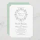 Mint botanical rehearsal dinner. Summer wedding Invitation | Zazzle