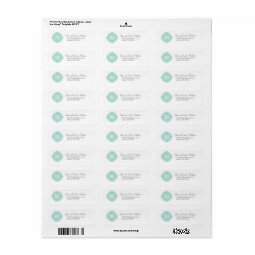 Mint Custom Personalized Monogram Label | Zazzle