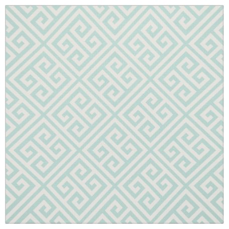Dark Blue Greek Key Pattern Fabric | Zazzle
