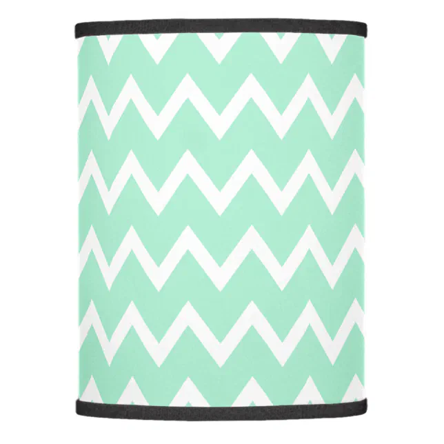 Mint Green and White Chevron Pattern Lamp Shade | Zazzle