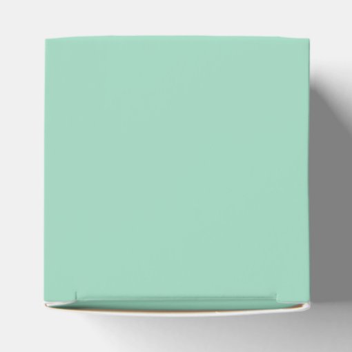 Mint green and white lace custom favor box | Zazzle