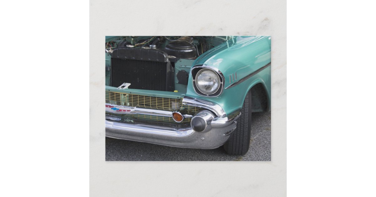 Mint Green Chevy Postcard | Zazzle