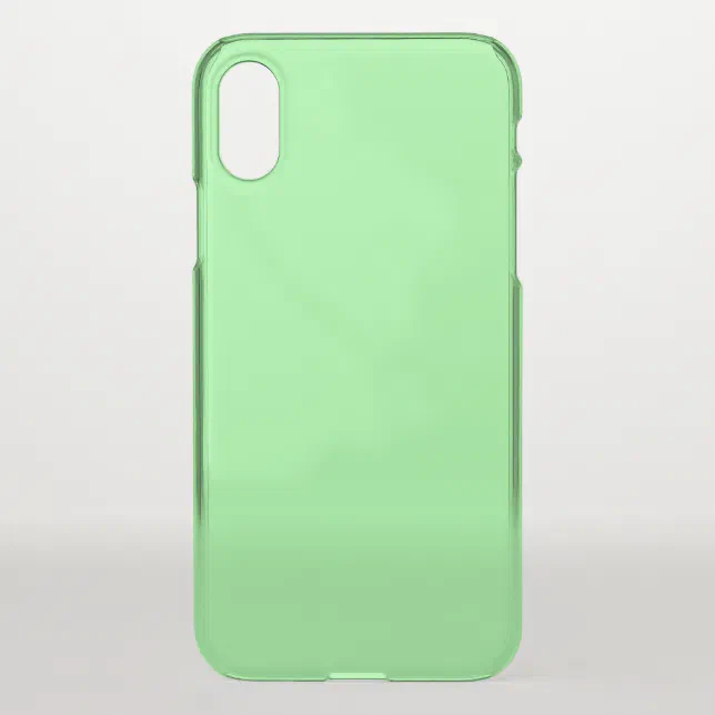 Mint Green Clear iPhone X Case | Zazzle