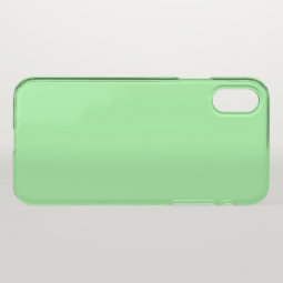 Mint Green Clear iPhone X Case | Zazzle