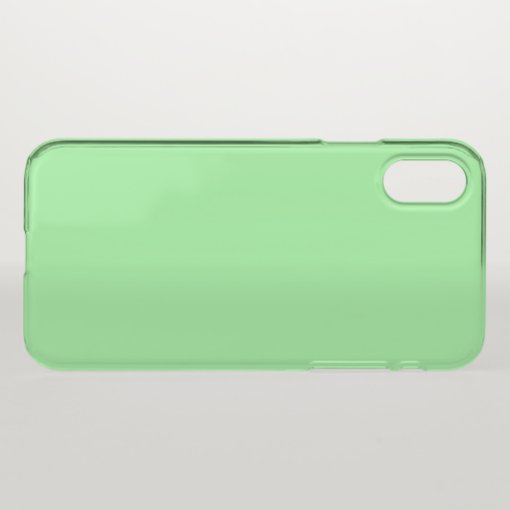 Mint Green Clear iPhone X Case | Zazzle