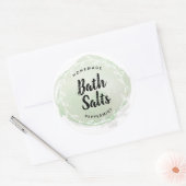 Mint Green Essential Oil Craft Sticker Label | Zazzle