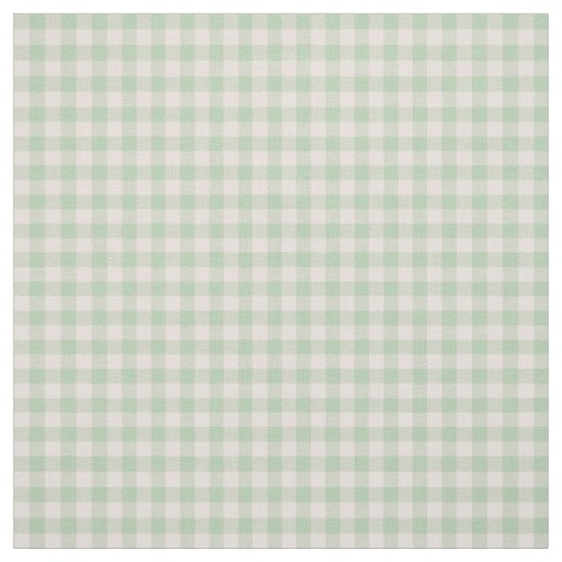 Mint Green Gingham Check Seamless Repeat Pattern Fabric | Zazzle