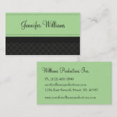 Mint Green Label Ribbon Business Cards | Zazzle