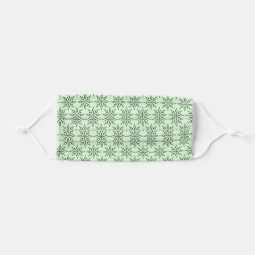 Mint green Ornamental pattern face mask | Zazzle
