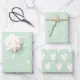 Mint Green Patterned Wrapping Paper Sheets | Zazzle
