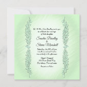 Mint Green Wedding Invitation | Zazzle