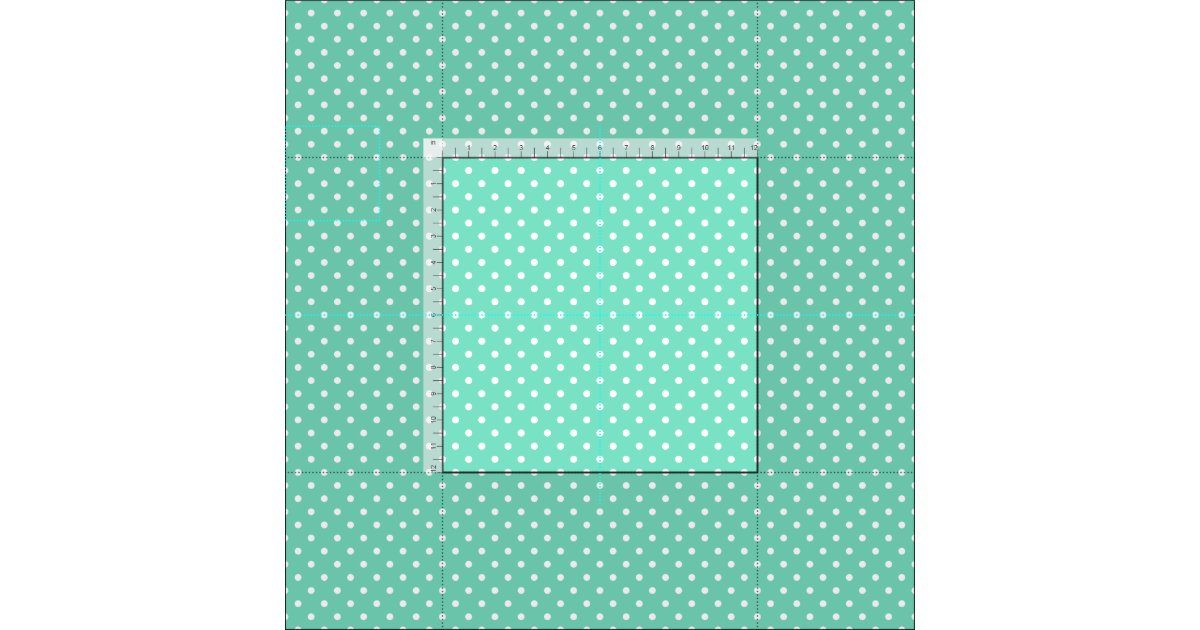 Mint Green White Polka Dot Spot Pattern Fabric | Zazzle