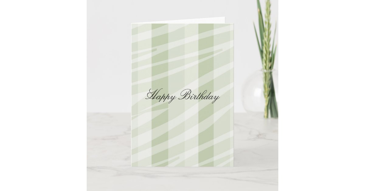 Mint Green White Zebra Stripes Card | Zazzle