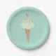 Mint Ice Cream Cone Paper Plates | Zazzle