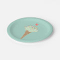 Mint Ice Cream Cone Paper Plates | Zazzle