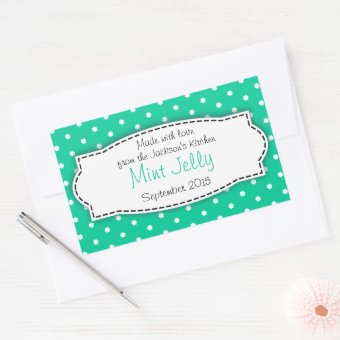 Mint Jelly food label sticker | Zazzle