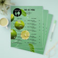 Mint Lime Restaurant Take Out Menu with QR Code Flyer | Zazzle