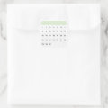 Mint Monthly Calendar Square Sticker | Zazzle