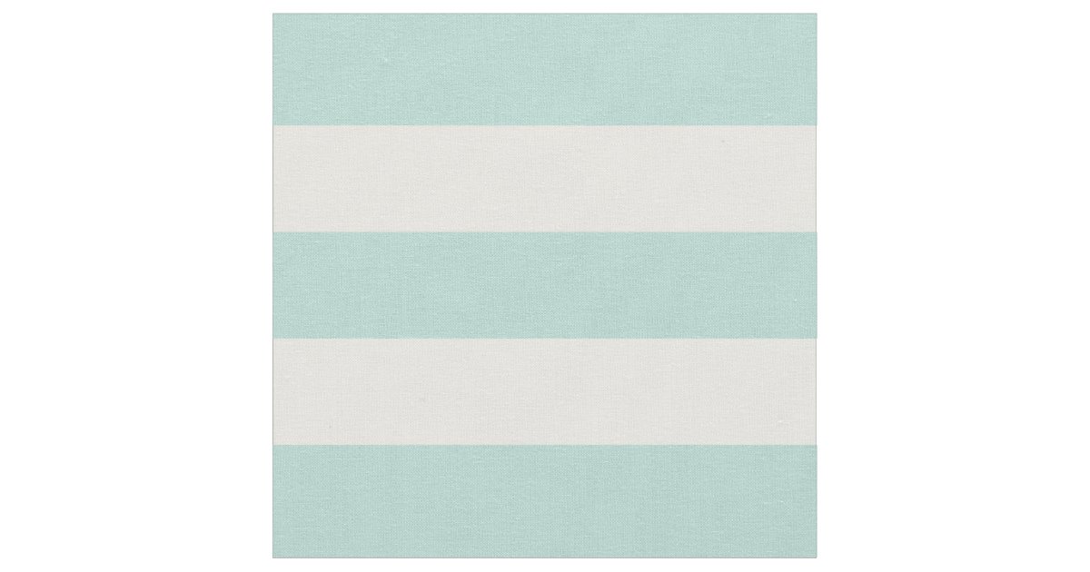 Mint Preppy Stripes Fabric | Zazzle