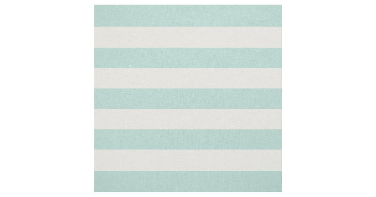 Mint Preppy Stripes Fabric | Zazzle