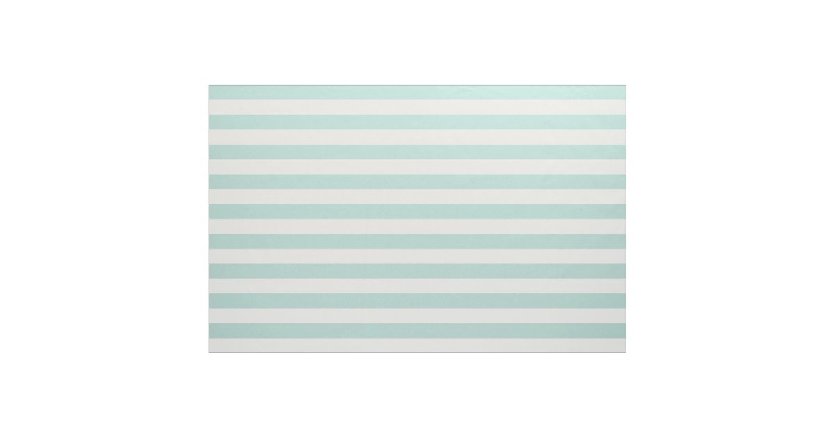 Mint Preppy Stripes Fabric | Zazzle