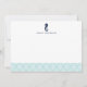 Mint | Seahorse Personalized Stationery Flat Note Card | Zazzle