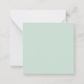 Mint Stripes Baby Owls Thank You Note Card | Zazzle