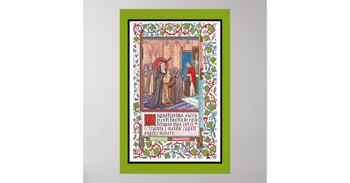 Miracle of Bl. Imelda Lambertini (VVP 010) Poster | Zazzle