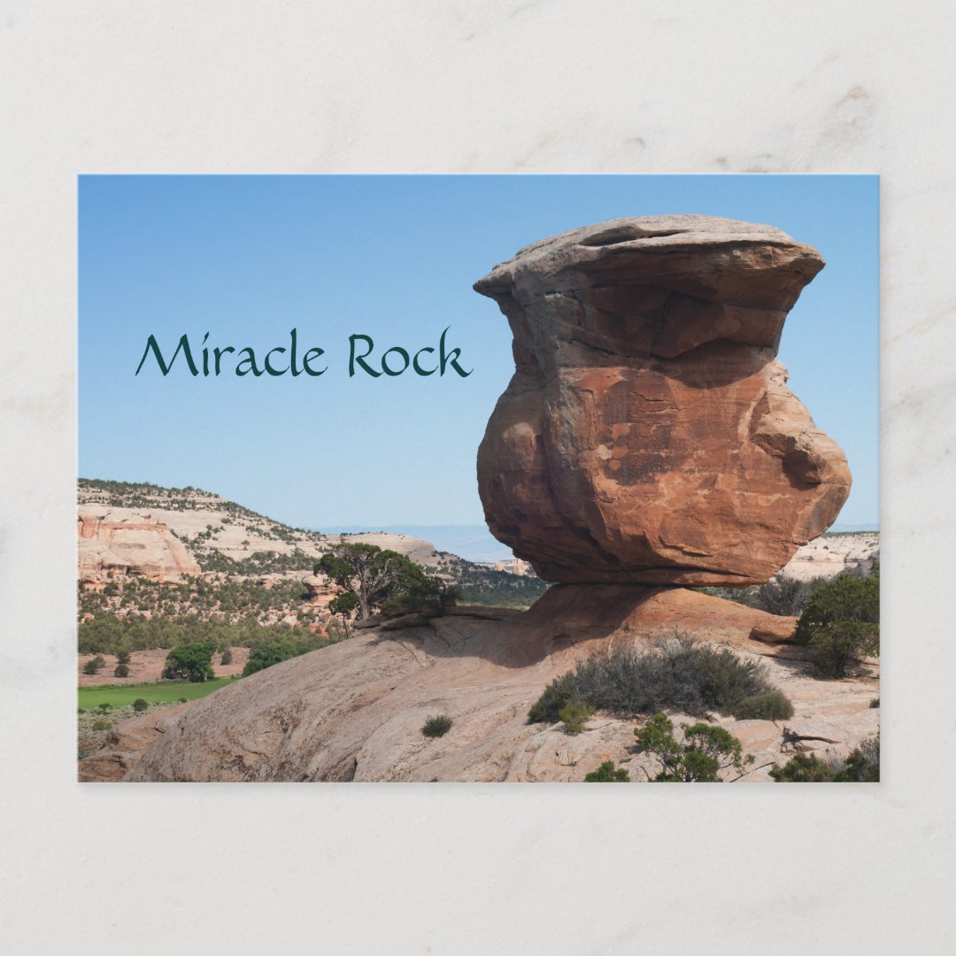 Miracle Rock Postcard | Zazzle
