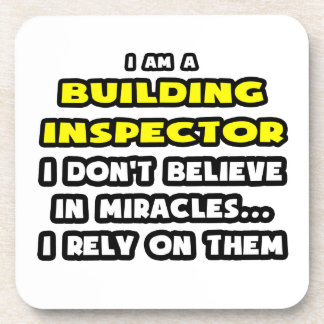 Miracles and Building Inspectors ... Funny Beverage Coasters
