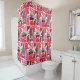 Miraculous Comic Ladybug Paris Pattern Shower Curtain | Zazzle