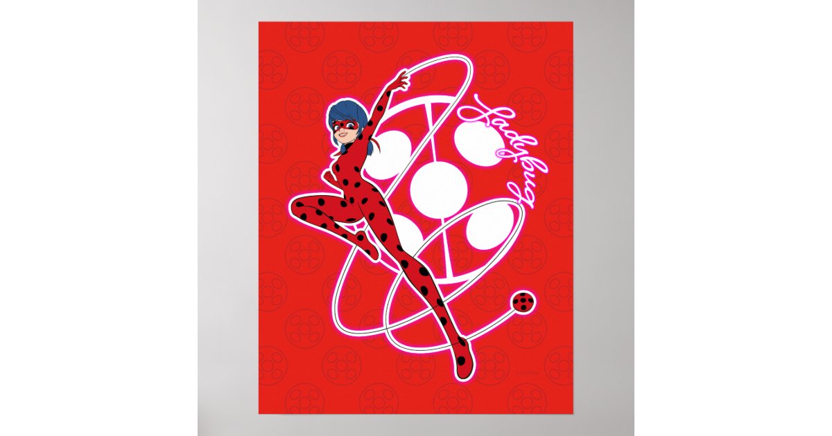 Miraculous Ladybug Badge Poster | Zazzle