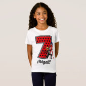 Miraculous Ladybug & Cat Noir 7th Birthday T-Shirt | Zazzle
