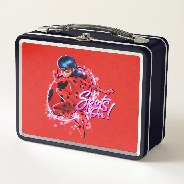Miraculous Ladybug | Spots On Graphic Metal Lunch Box | Zazzle