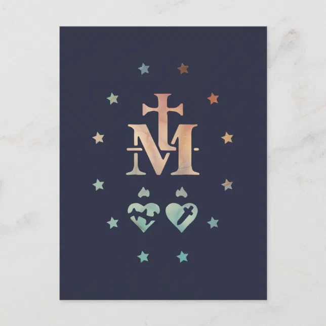 Miraculous Medal Our Lady of Grace Postcard | Zazzle