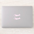 Miranda Decorative Name in Pink x2 Sticker | Zazzle