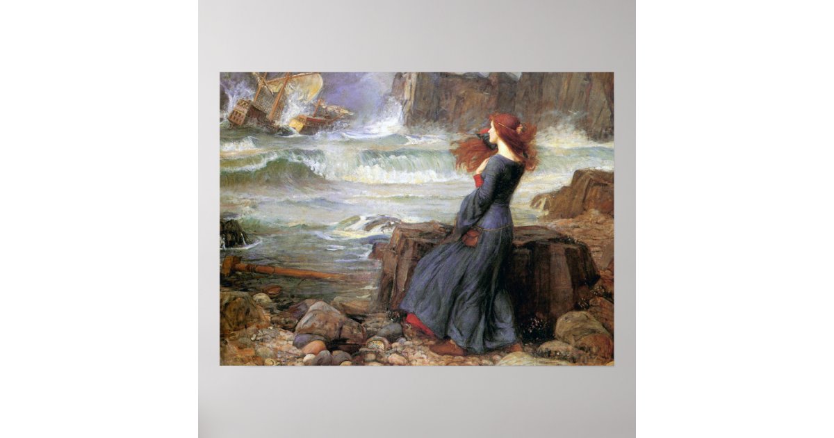 Miranda - The Tempest - John William Waterhouse Poster | Zazzle
