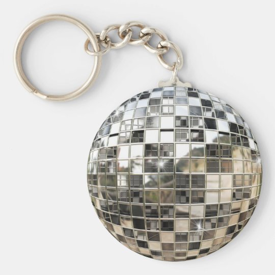Mirror Ball Keychain | Zazzle.com