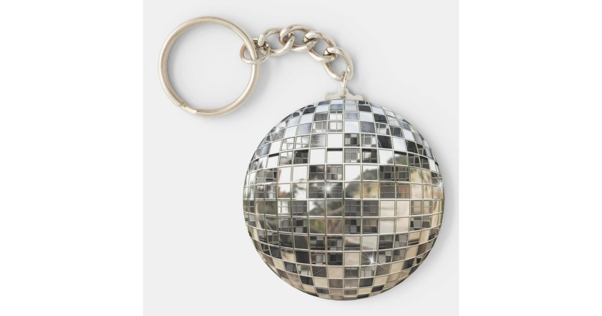 Mirror Ball Keychain | Zazzle.com