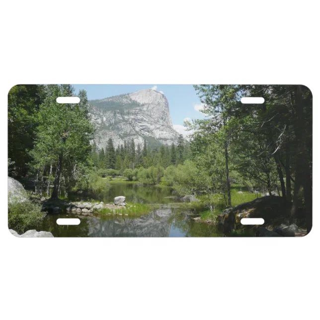 Mirror Lake View in Yosemite National Park License Plate | Zazzle